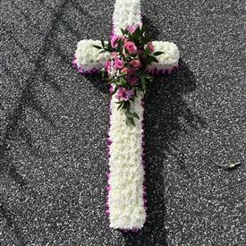 Cross 3ft - Funeral Flowers Rotherham